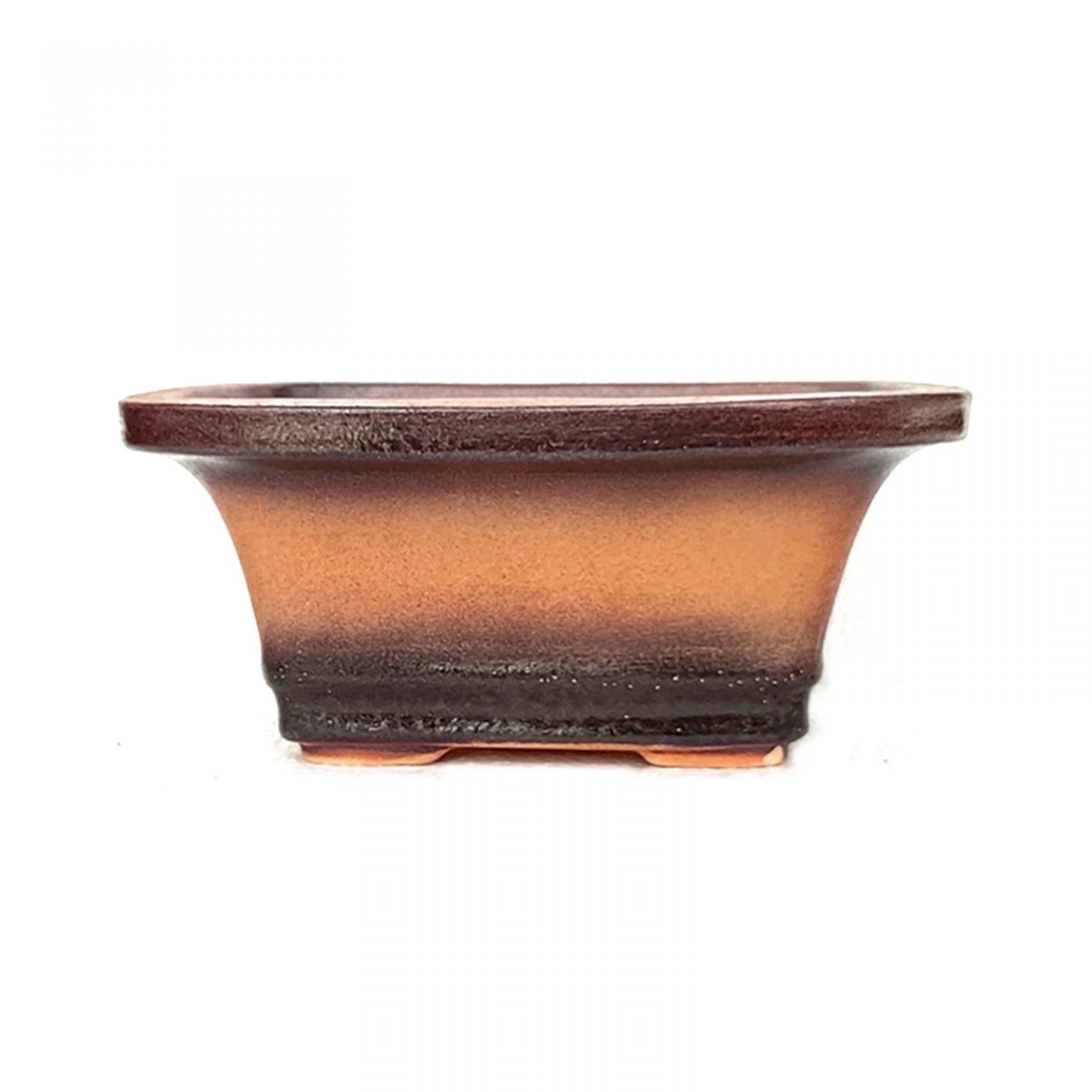 Brown Bonsai Pot | Rectangular Shaded Bonsai Planter | Ceramic Bonsai ...