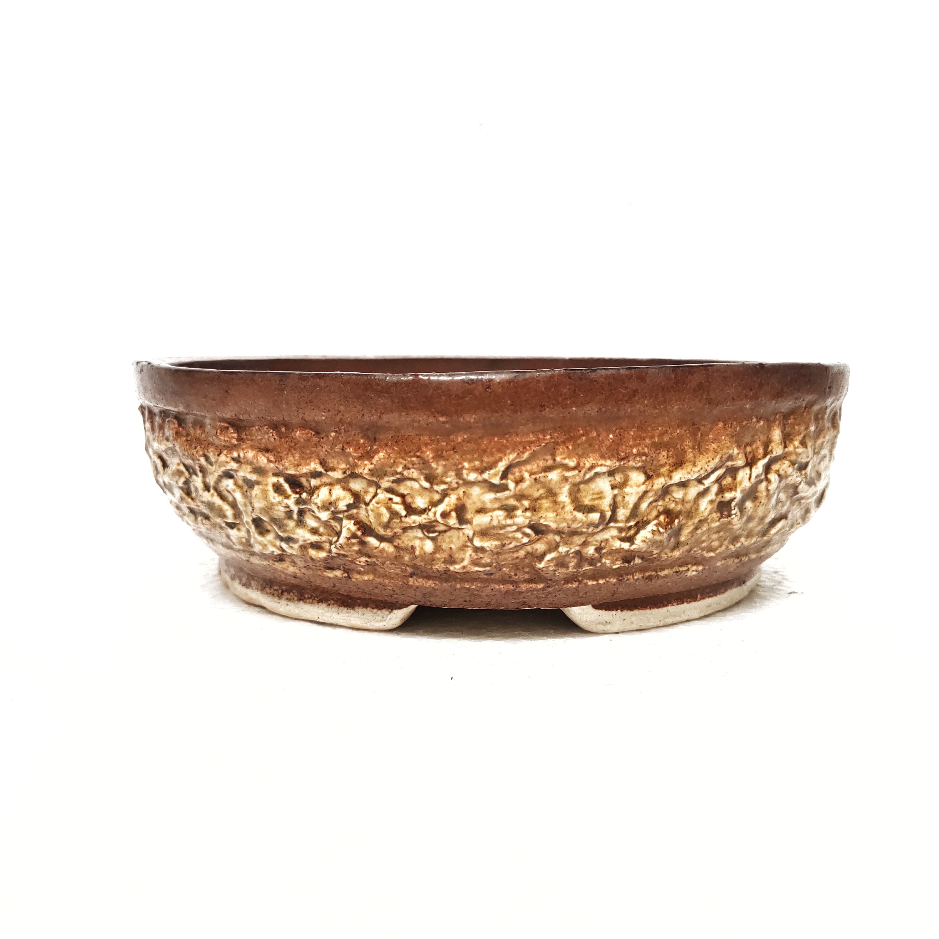 Round Shape Bonsai Pots | Textured Bonsai Pots | Handmade Bonsai Pots ...